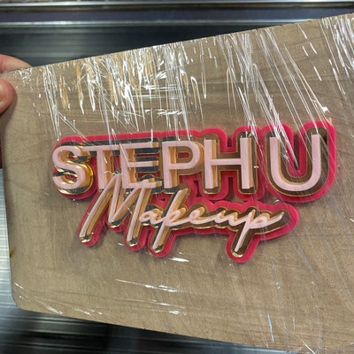 SIGNATURE 3D Name Plaque Kids Name Plaque Layered Wall Art Acrylic ...