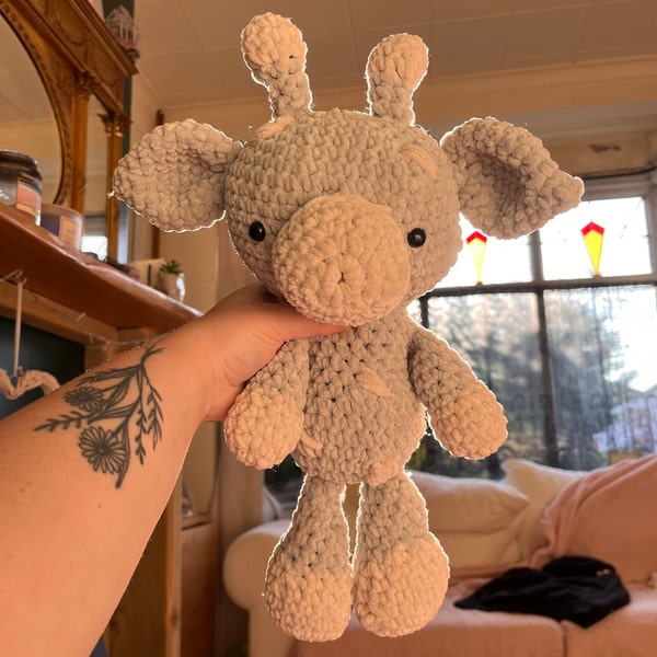 PATTERN: Plush Gemma the Giraffe Pattern - Amigurumi Chunky Giraffe ...