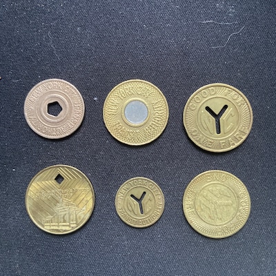 Complete Set of 6 NYC Subway Tokens NYCTA MTA New York City Transit ...