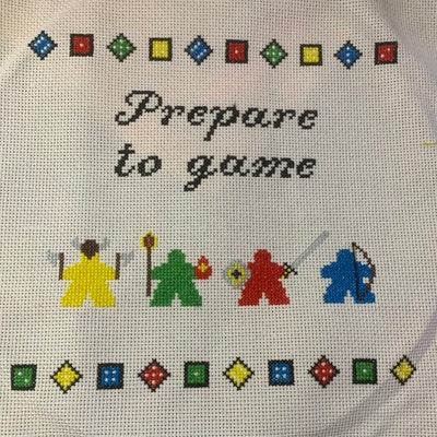 Board Game Meeple Cross Stitch Pattern - Etsy