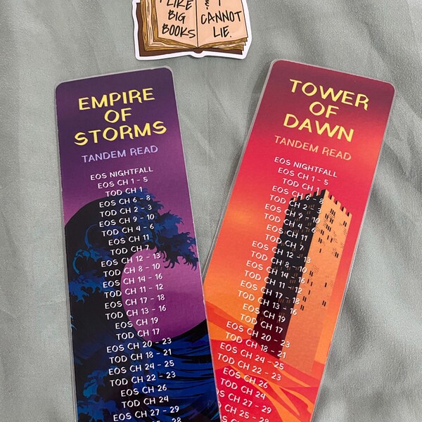 TOG Throne of Glass Tandem Read Bookmarks|tower of Dawn|empire of ...