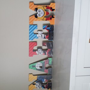 Thomas the Tank Engine Wooden Letters, Custom, Train Letters, Boy Girl ...
