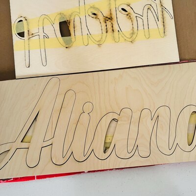 Birthday Backdrop Name Sign, Name Sign for First Birthday Party, Wood ...