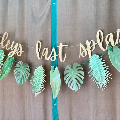 Beach Bachelorette Party Last Splash Banner Custom Bachelorette Banner ...