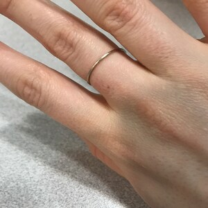 Solid 14k Yellow Gold Square Ring Smooth Stacking Ring | Etsy