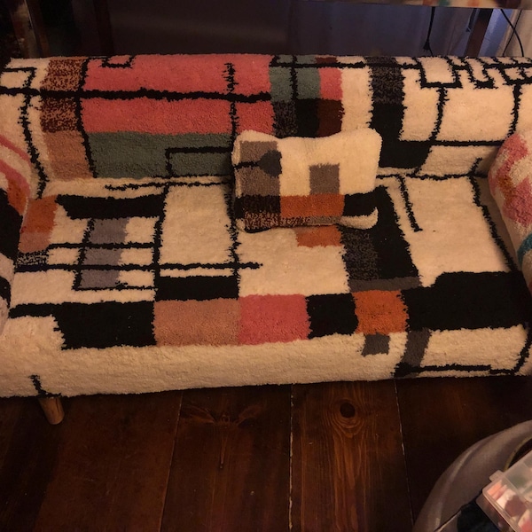 Elegant Moroccan Handmade Couch - High-quality Wool Sofa With New ...