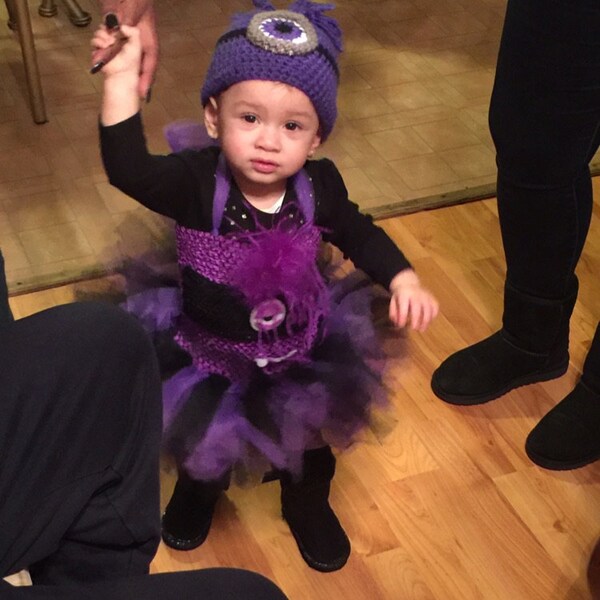 Purple Minion, Halloween, Birthday, Costume, Girls, Minion Tutu Dress ...