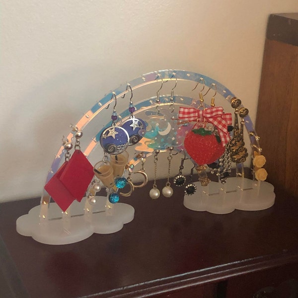 Rainbow Earring Acrylic Display Stand - Etsy