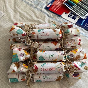 DIY Set of 4 Bon Bons, Christmas Crackers, 55 Paper Designs of Aussie ...