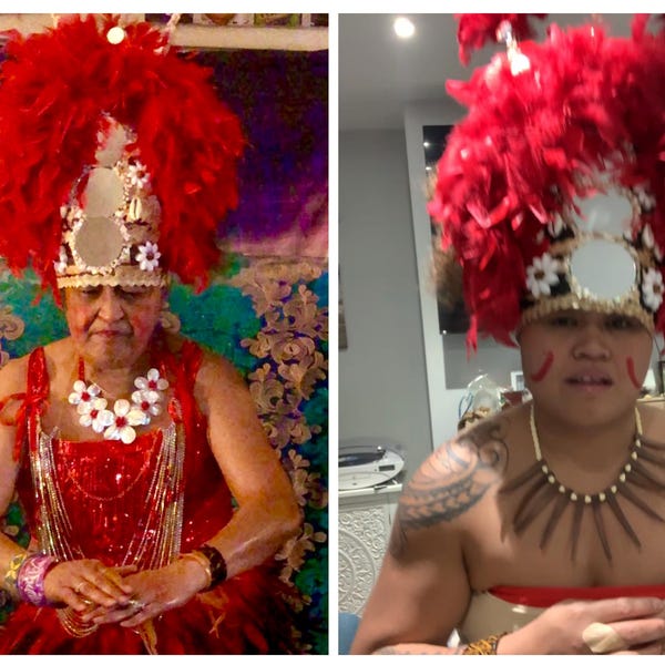 Samoan Princess Crown Kuiga/pale Samoa. All in One Piece Tapa Cloth ...