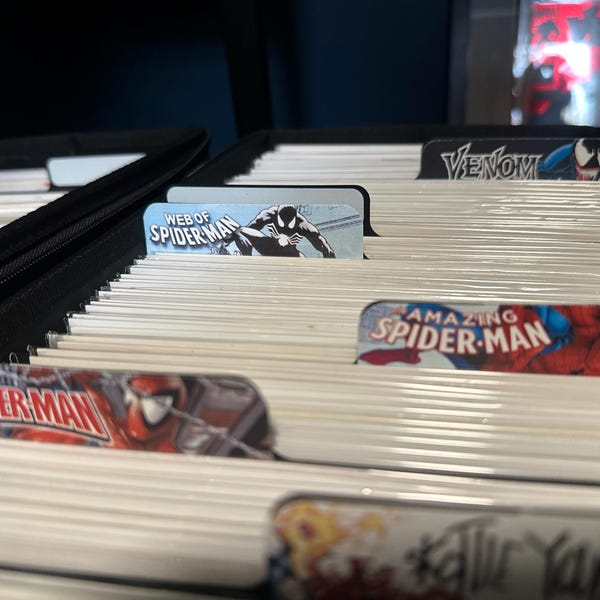 Custom Comic Book Divider Labels: Matte Vinyl Stickers - Etsy