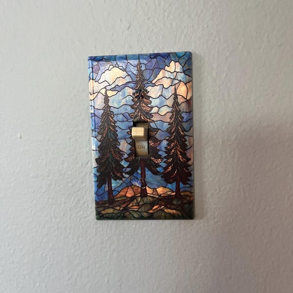 White Marble Bold Light Switch Plate Outlet Covers Electric Switch Plate Wall Decor Rocker Plate ...