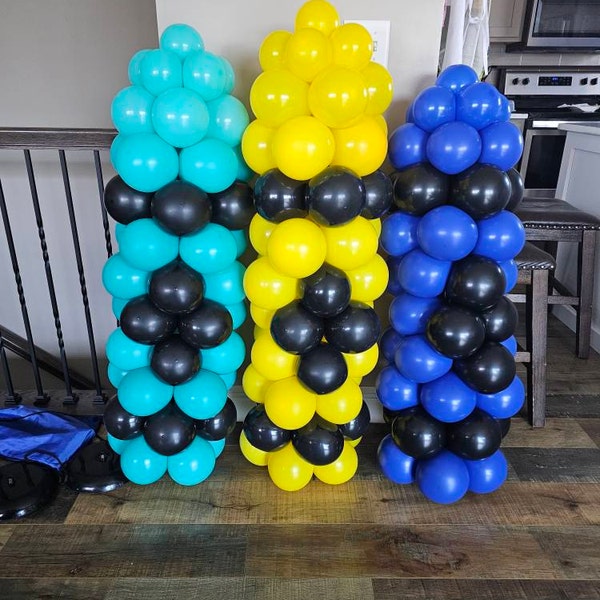 Castle Balloon Arch Tutorial, Template, and Plans | Digital Balloon ...