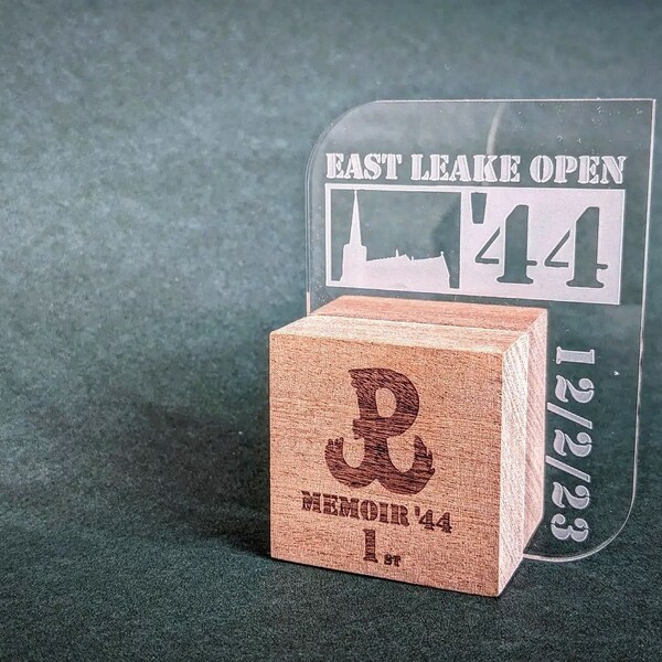 LEAF Personalised Wooden Acrylic Trophy Award Personalized Bespoke ...