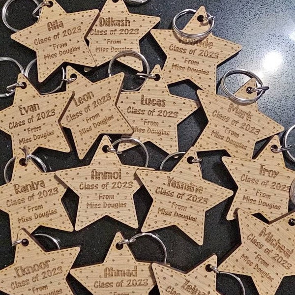 Class of 2024, School Leavers Keyring Sets, Year 6 Leavers, Teacher ...