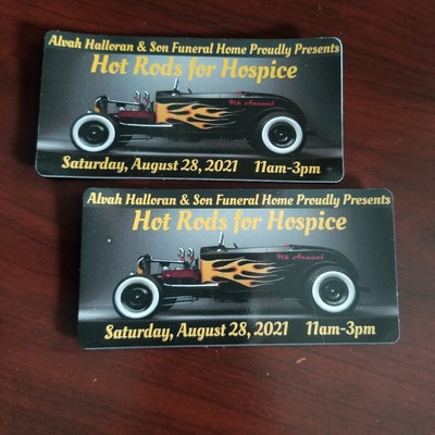 Car Show Magnetic Dash Plaque Full Color Pack of 25 - Etsy