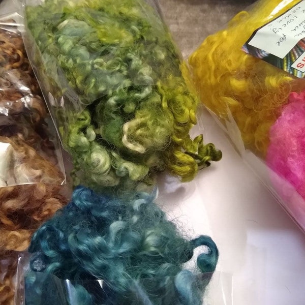 Sheep Locks 3oz, Sale, Spinning Fibre, Nunofelting, Felting, Doll Hair ...