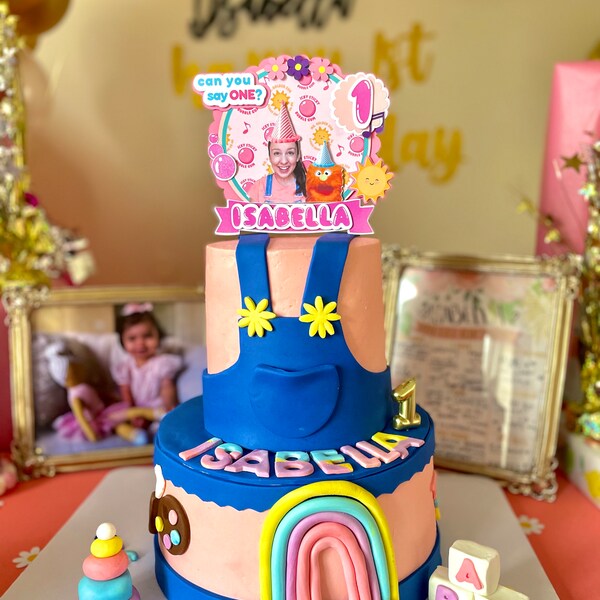 Ms. Rachel Cake Topper, Icky Sticky Bubblegum Cake Topper, Bubble Gum ...