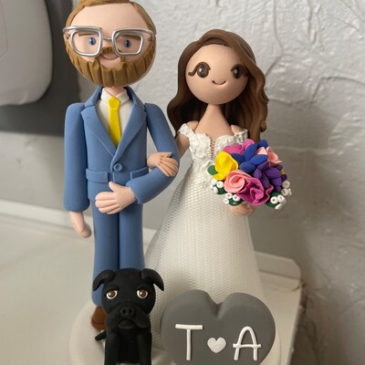 Marathon Runners Theme Bride and Groom Running Handmade Custom Wedding ...