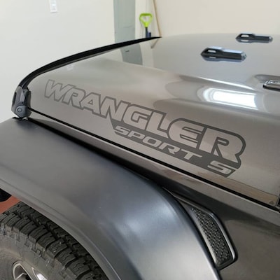 Jeep Wrangler Hood Vinyl Decals Stikers 2x - Etsy