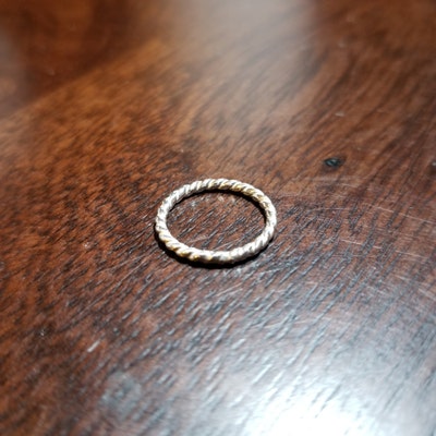 Twisted Wire Stacking Ring in Sterling Silver, Rope Stacking Ring ...