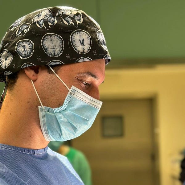 Scrub Cap Men, Skull Surgical Hat, Plain Nurse Caps, Stretchy Scrub ...