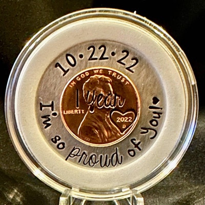 Personalized Sobriety Coin and Case, Sobriety Gift, AA Recovery Gift ...