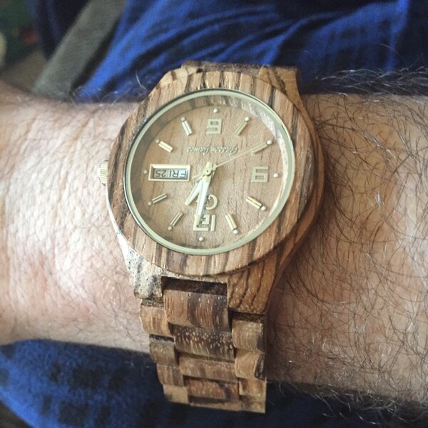 Wood Watch Handmade From Zebrawood {wrangell} - Etsy