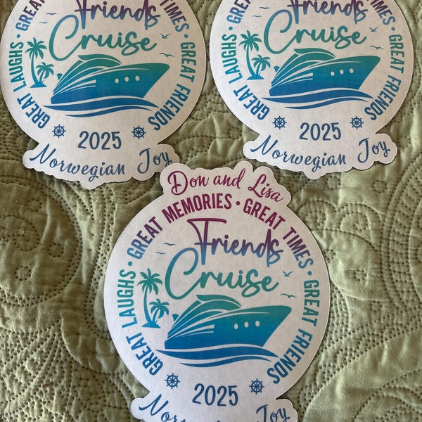 Personalized Cruise Door Magnet Family Names Vacation Cruise Squad ...