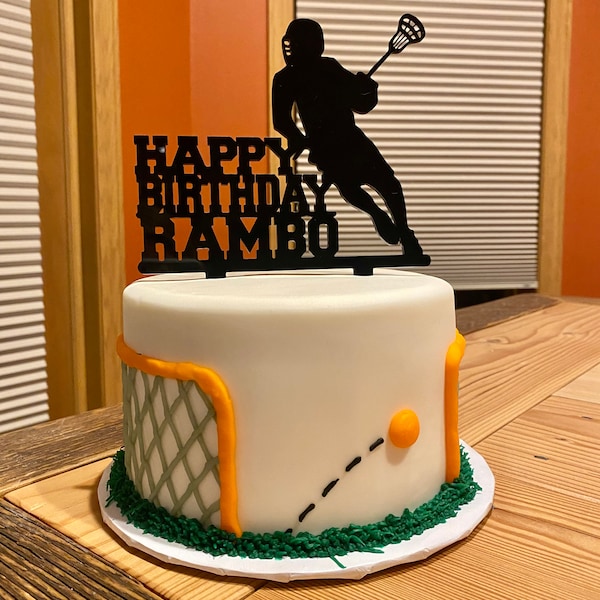Custom Lacrosse 225-917 Cake Topper - Etsy