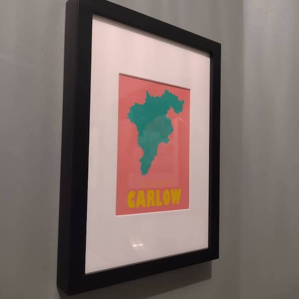 County Kerry Map Print, Map of Kerry Print, Kerry Art Print, Kerry Wall ...