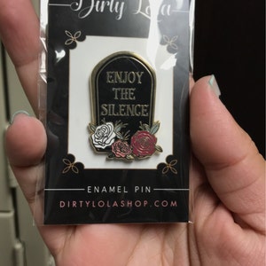 Enjoy the Silence Enamel Pin Depeche Enamel Pin Grave Enamel Pin Hard ...