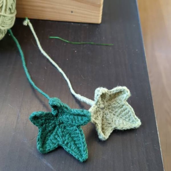 Crochet Variegated Ivy Leaf Applique Pattern (PDF Download) - Etsy