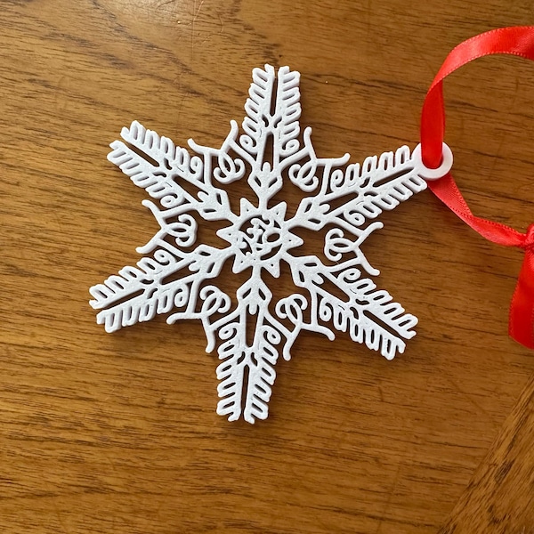 Custom Name Snowflake Ornament Personalized Christmas Ornament Name ...