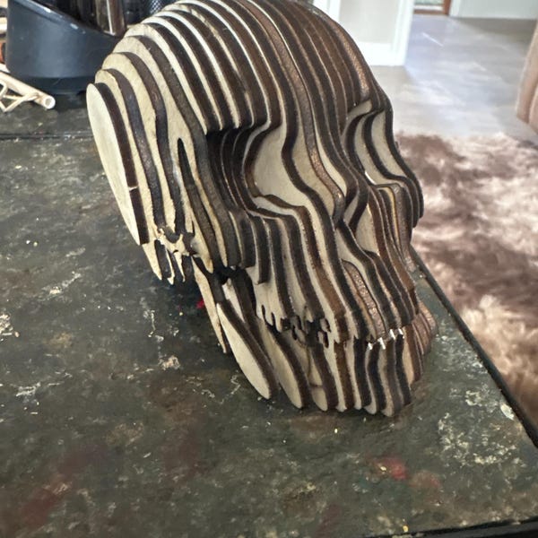 Laser Cut Skulls, Multiple Sizes, SVG, .lbrn, Template - Etsy