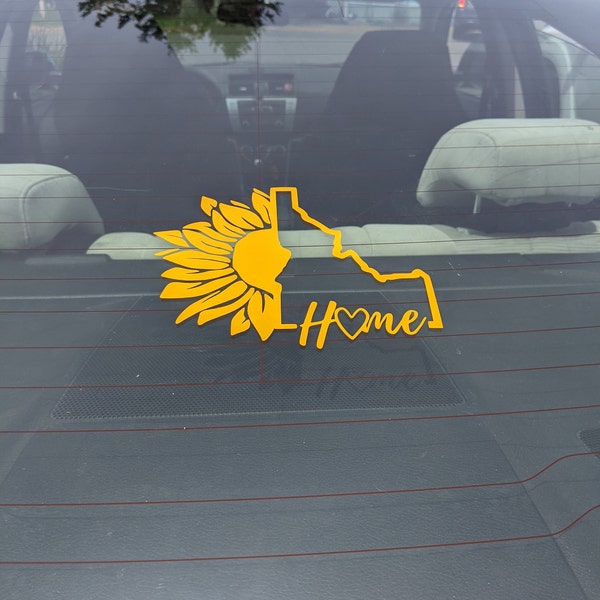 Idaho Decal Home Sunflower- Idaho Home - ID 208 - Wildlife - Die Cut ...