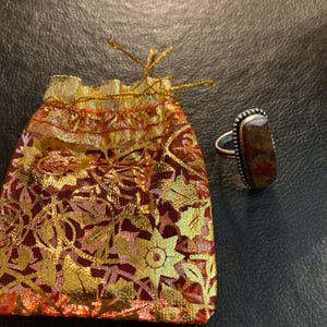 Sample of Natural Gemstone Ring, 925 Sterling Silver Plated Ring ...