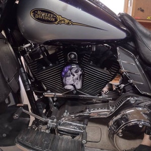 Harley Davidson Custom High Flow Round Air Cleaner Cover & | Etsy