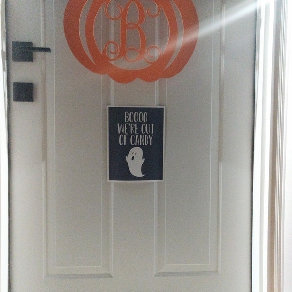 Printable Halloween Out of Candy Sign, Sorry Out of Candy, Halloween ...
