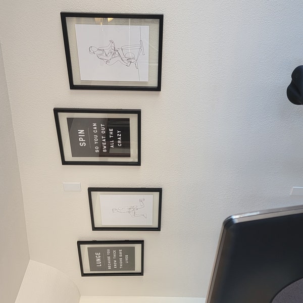 Home Gym Wall Art Mega Bundle | Set of 25 PRINTABLES | Gym Decor ...