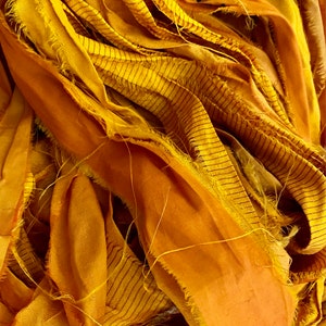 1 Oz Sari Silk Threads W/ribbon Pieces Free Shipping Journal - Etsy