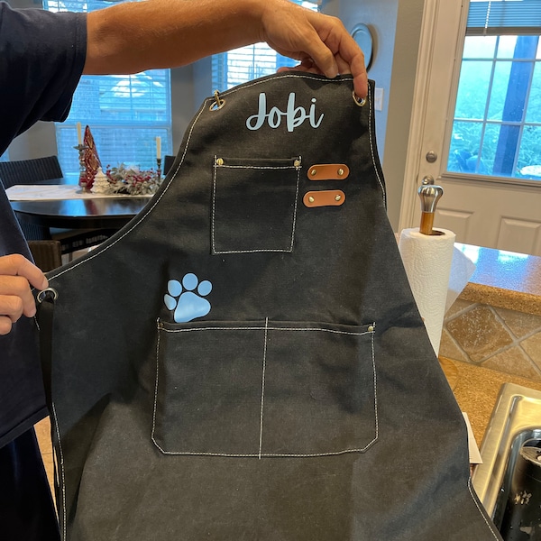 Custom Apron for Dog Groomer Apron for Pet Groomer Apron Pet Spa ...