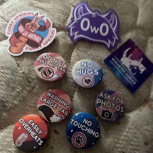 Fursuit & Cosplay Awareness Button Badges | 38mm or 58mm - Etsy