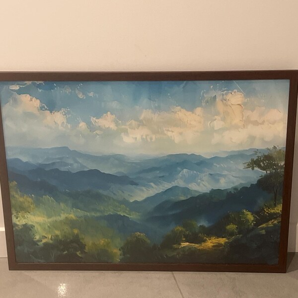 Blue Ridge Mountains Painting of Shenandoah National Park Wall Art of ...