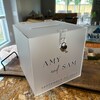 Personalized Name Card Box Wedding Acrylic Card Box With Lock and Key ...