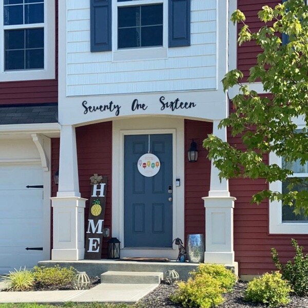 LARGE Brush Script Cursive House Numbers - Etsy