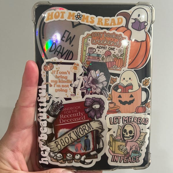 Pastel Spooky Book Club Vinyl Sticker Kindle Sticker Bookish Sticker ...
