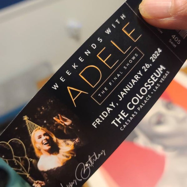 Custom Concert Tickets | Event Tickets | Tour Ticket Physical ...