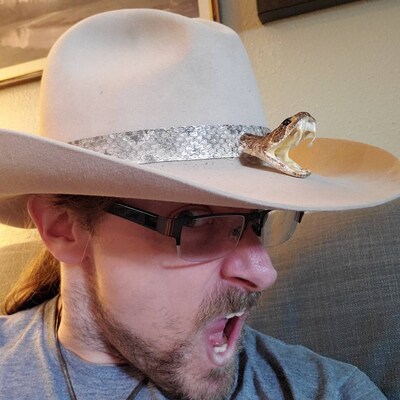 Genuine Open Mouth Rattlesnake Hat Pin, Usually, Items in Stock. IF Not ...