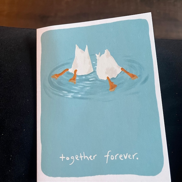 Love Card - Ducks Together Forever, Friendship and Love, Valentine's ...